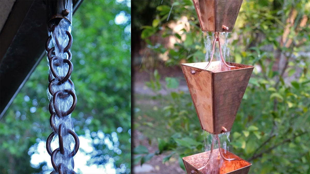Can I Use a Rain Barrel with a Rain Chain? | Rain Chain Help and Ideas