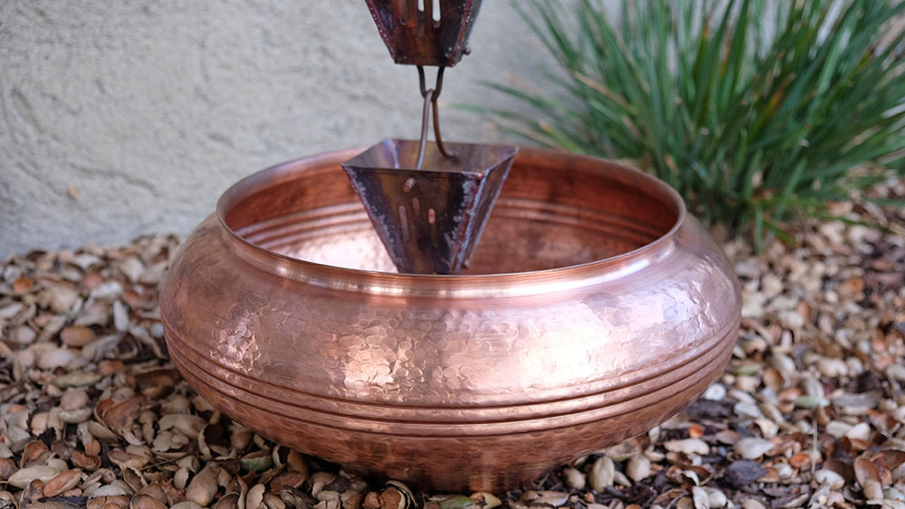 Anchoring Your Rain Chain to The Ground | Rain Chain Help