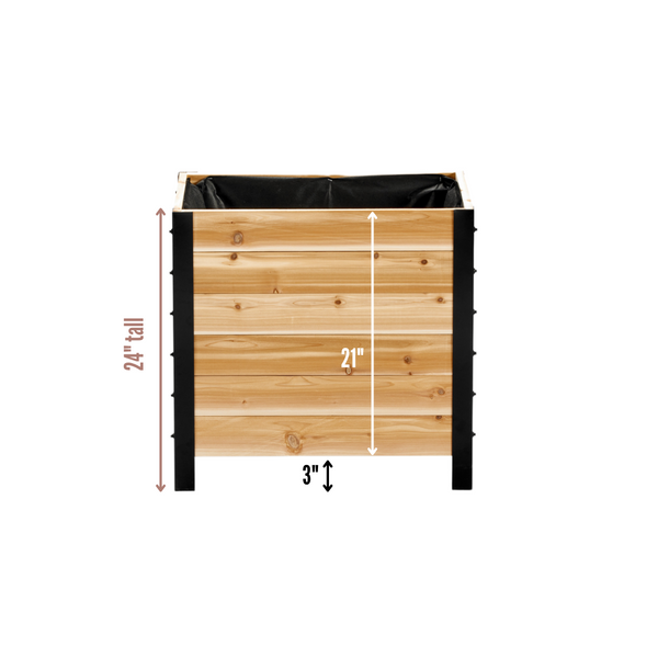18" x 24" Planter Box - 24" Tall