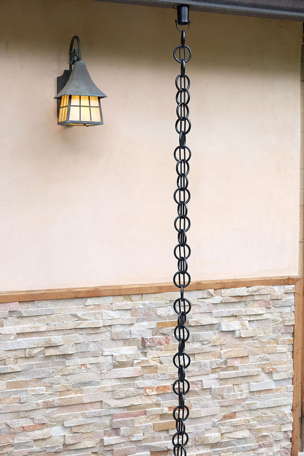 Cast Zen Loops Rain Chain | Link Style Rain Chain – Free Shipping