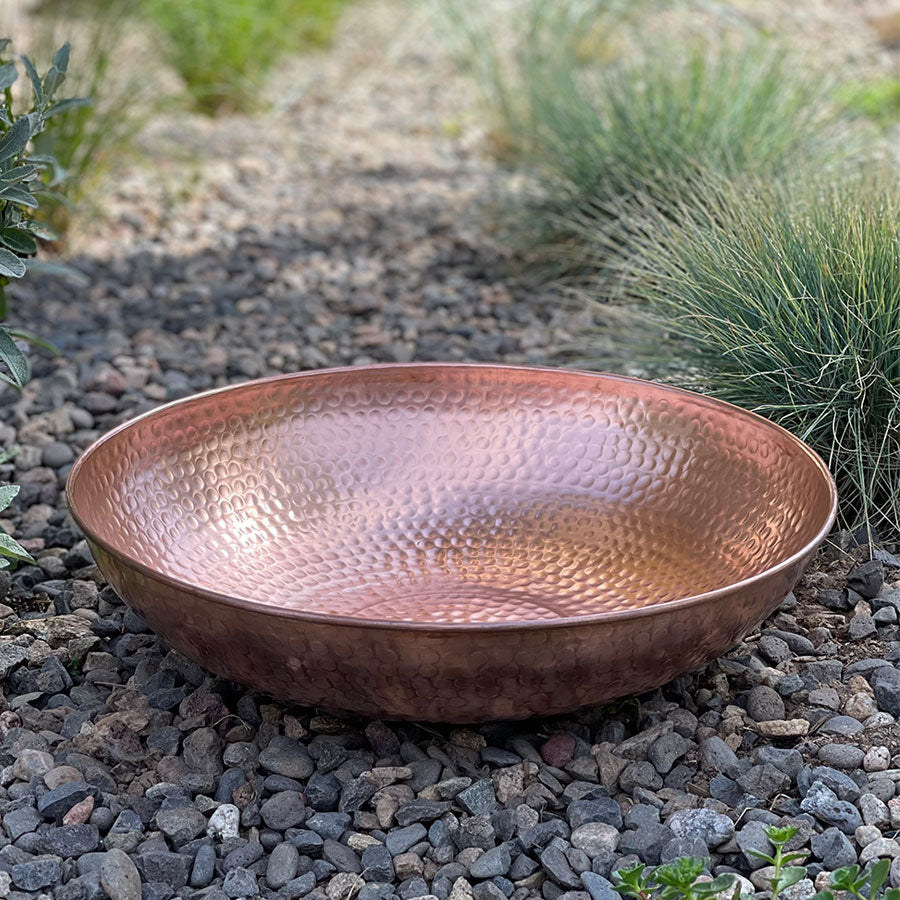 Hand Hammered Copper Dish | Copper Rain Chain Dish – Free Shipping