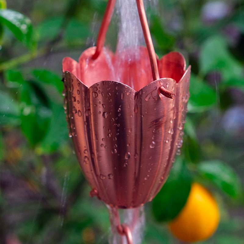 Handcrafted Cup-Style Rain Chains | Free Shipping Everyday