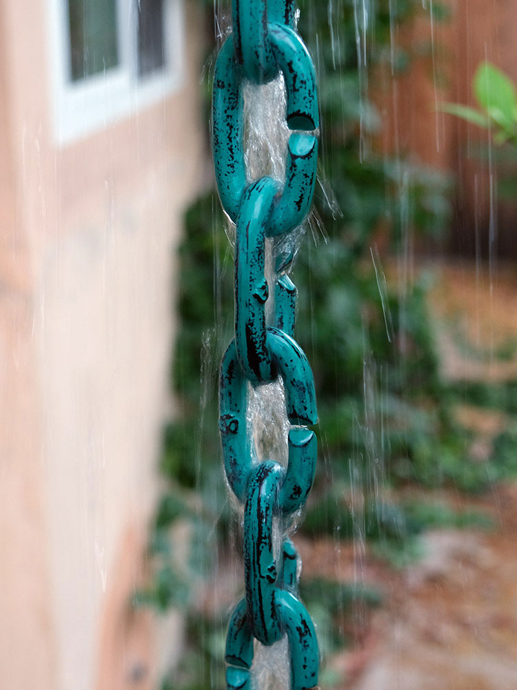 Cast Oval Links Rain Chain | Link Style Rain Chain – Free Shipping