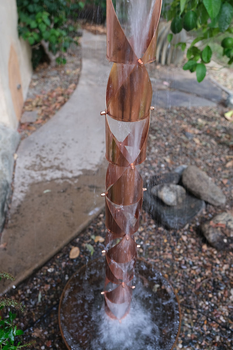 Round Origami™ Rain Chain | Cup Style Rain Chain – Free Shipping