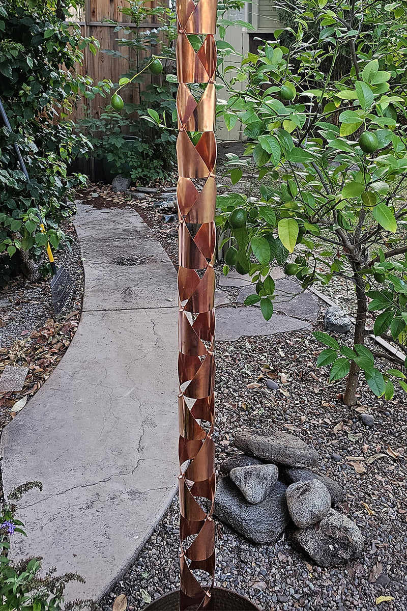 Round Origami™ Rain Chain | Cup Style Rain Chain – Free Shipping