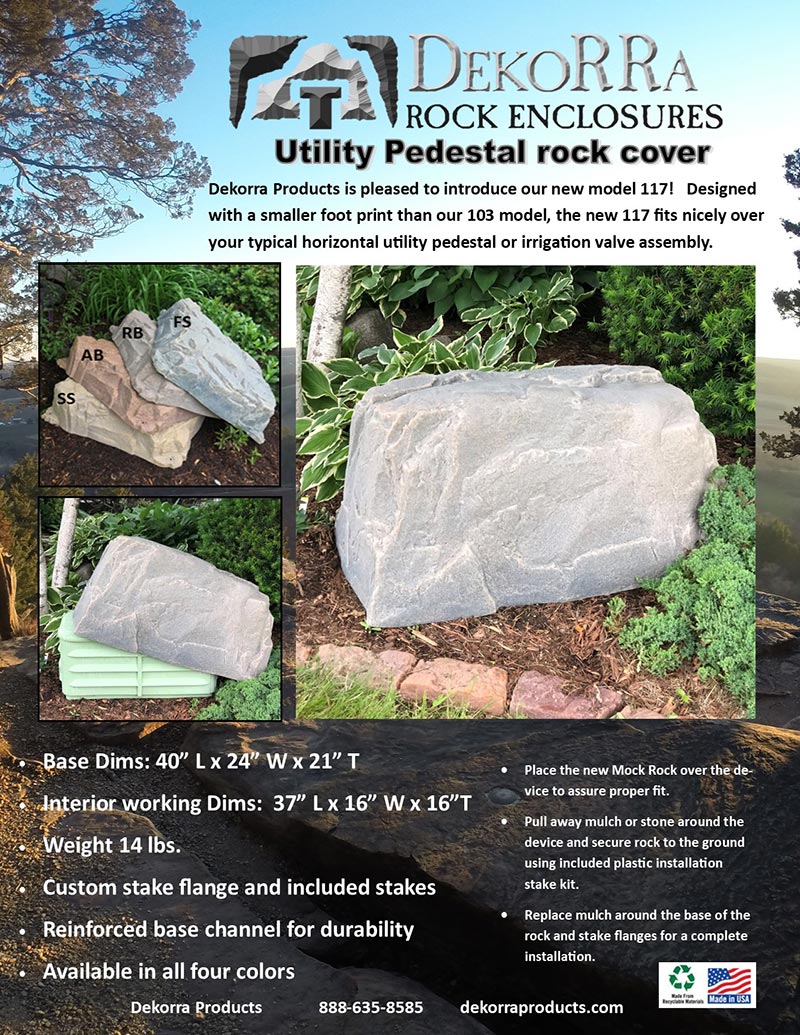 DekoRRA Model 117 | Faux Garden Rock - Free Shipping