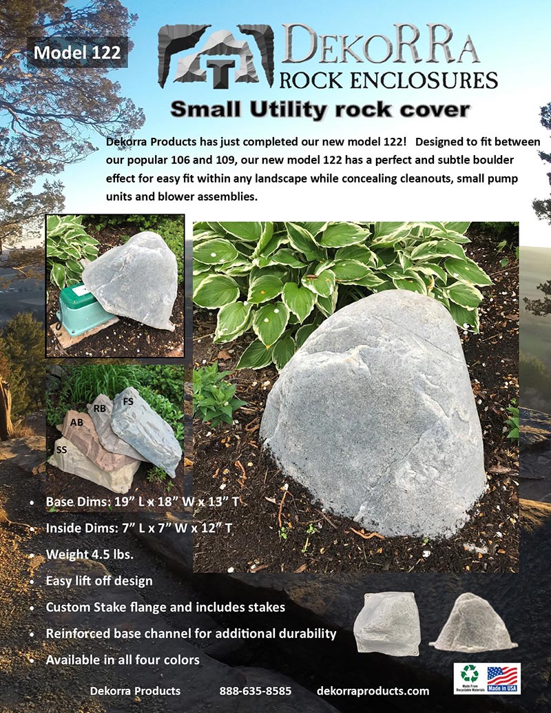 DekoRRA Model 122 | Faux Garden Rock - Free Shipping