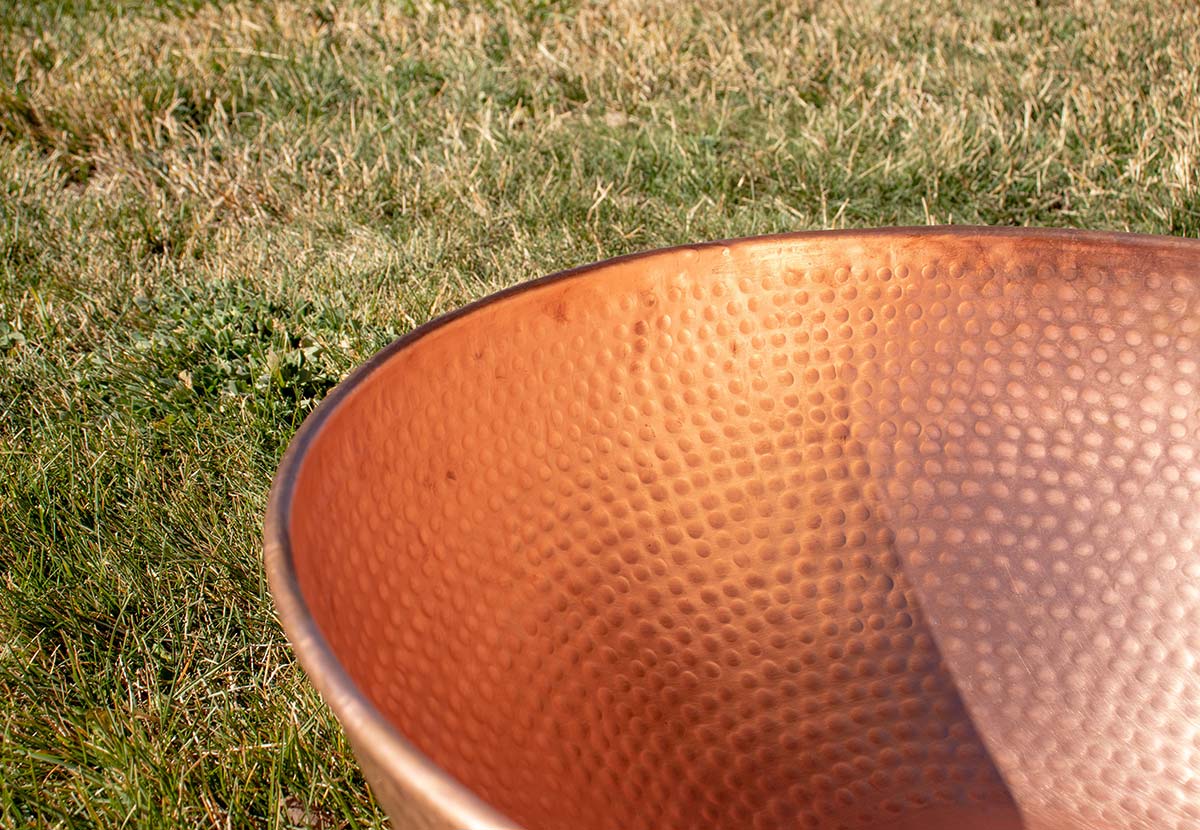 Hand Hammered Copper Basin | Rain Chain Accessory – Free Shipping