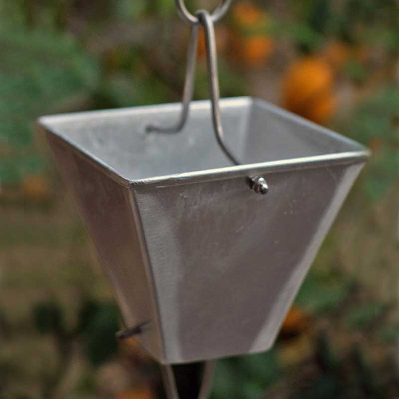 Extra Large Square Cups Rain Chain | Cup Style Rain Chain – Free Shipping
