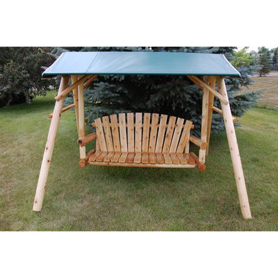 Moon Valley Rustics White Cedar 5' Lawn Swing - 5 Ft. Cedar Swing M100 ...