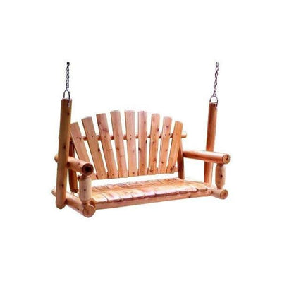 Moon Valley Rustics White Cedar Porch Swing - Outdoor Swing M300 I Rain ...