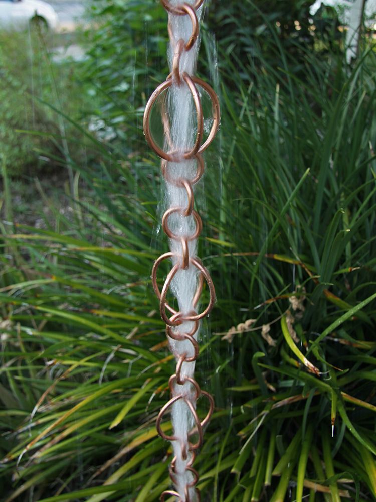 Circles Link Rain Chain | Modern Rain Chain – Free Shipping