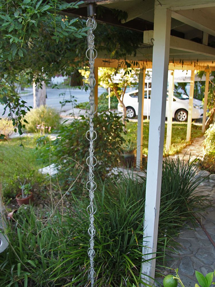 Circles Link Rain Chain | Modern Rain Chain – Free Shipping