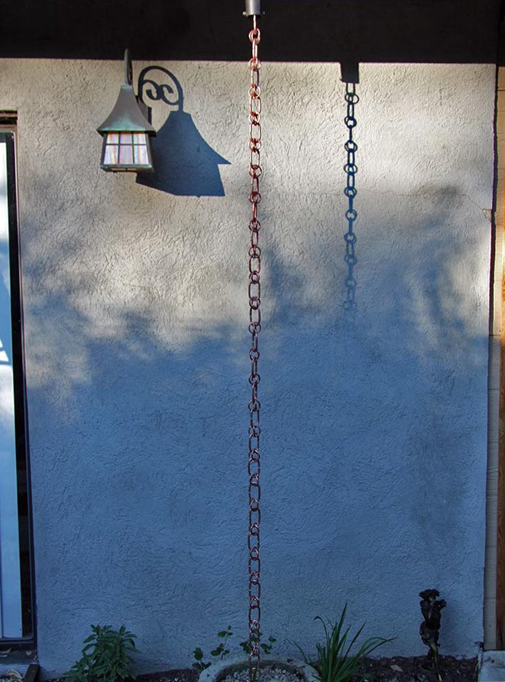 Link & Loop Copper Rain Chain | Copper Rain Chain – Free Shipping