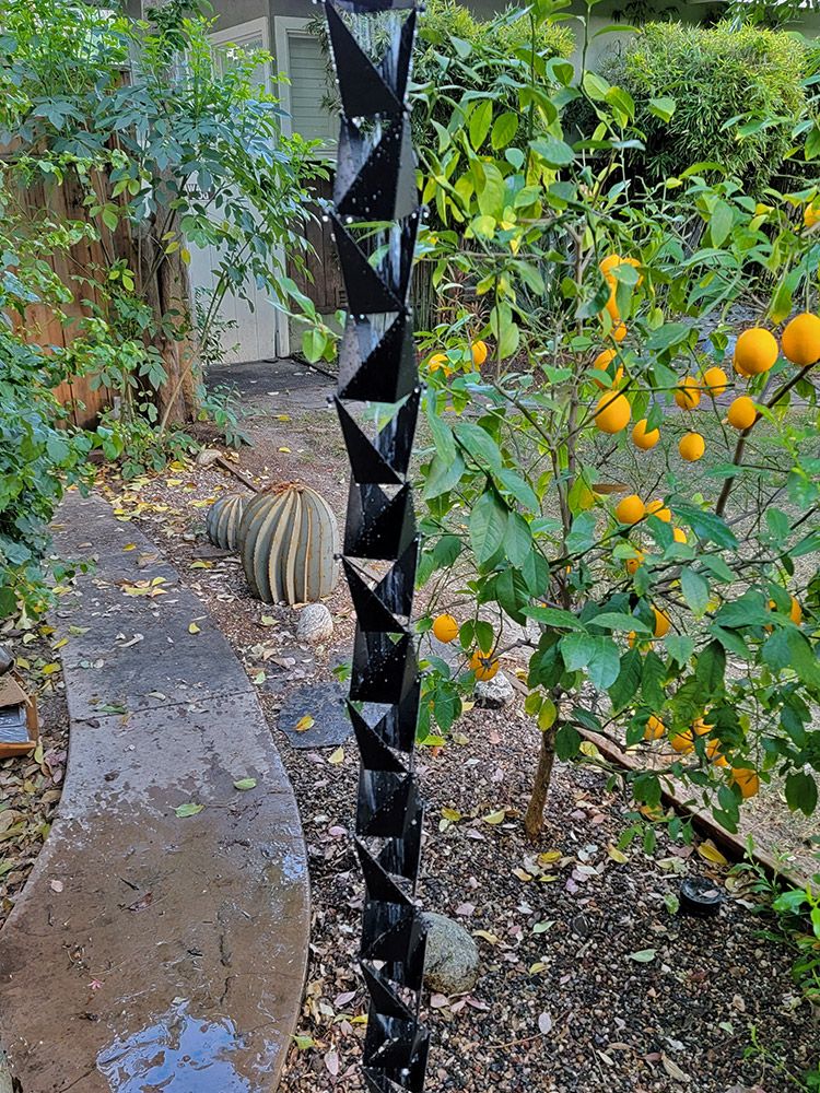 Origami™ Rain Chain | Cup Style Rain Chain - Free Shipping