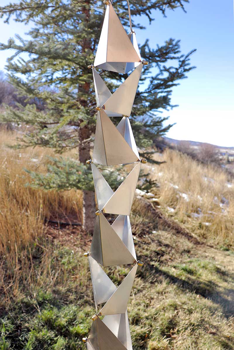 Origami™ Rain Chain | Cup Style Rain Chain - Free Shipping